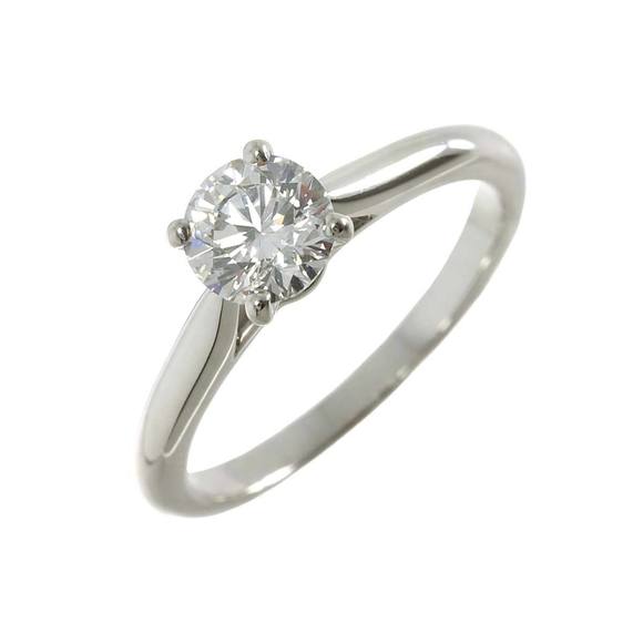 Cartier | Jewelry | Cartier Solitaire Diamond 64ct Fvvs2ex 49 Ring Pt Platinum | Poshmark